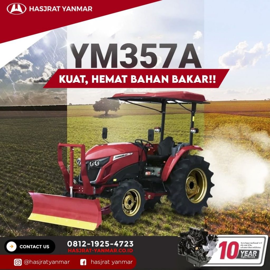 Yanmar YM 357 A, Traktor Pertanian Tangguh & Irit Bahan Bakar - Hasjrat Yanmar