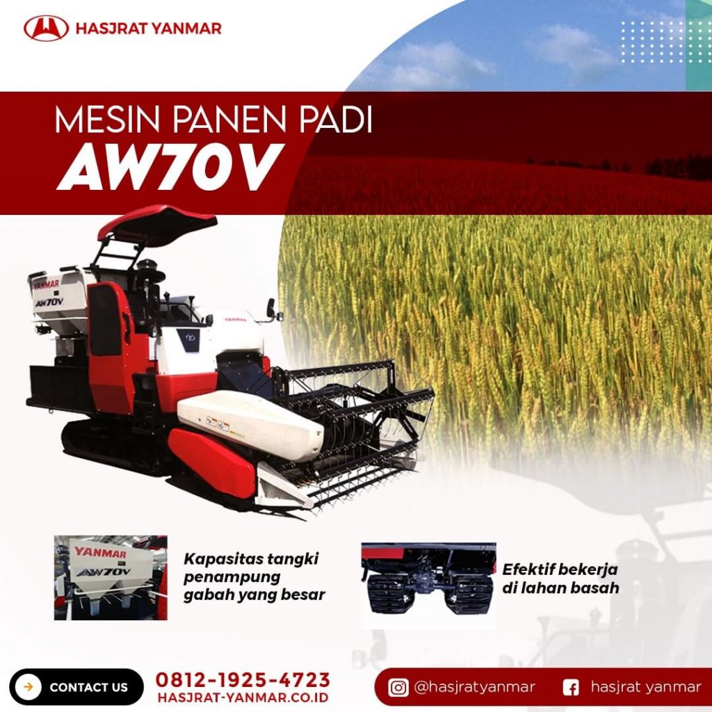 Mesin Panen Padi Yanmar AW70V: Solusi Terbaik Kemajuan Industri Tani - Hasjrat Yanmar