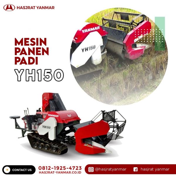 Deskripsi Produk: Mesin Panen Padi Yanmar YH150 - Hasjrat Yanmar
