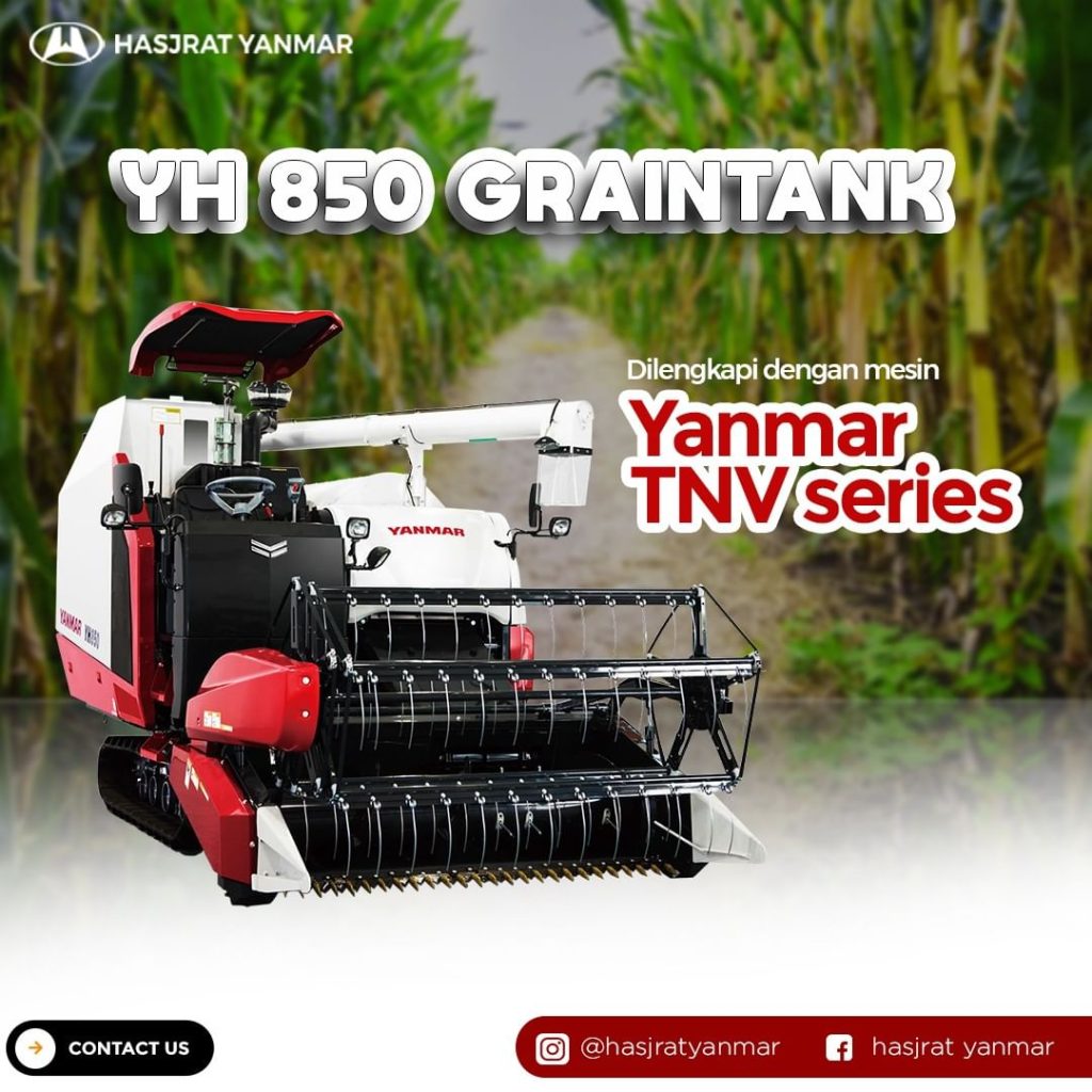 Hadir dengan Fitur Graintank, Yanmar YH 850 Siap Tampung Hasil Panen Lebih Besar!