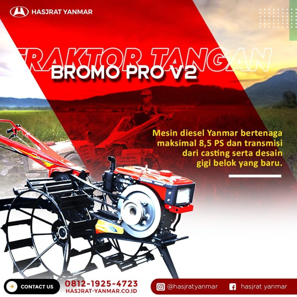 Spesifikasi Singkat Traktor Tangan Yanmar Bromo Series Pro V2