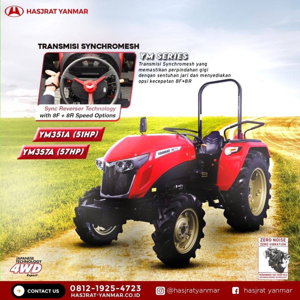 Traktor Solis Yanmar YM Series Tawarkan Transmisi Synchromesh