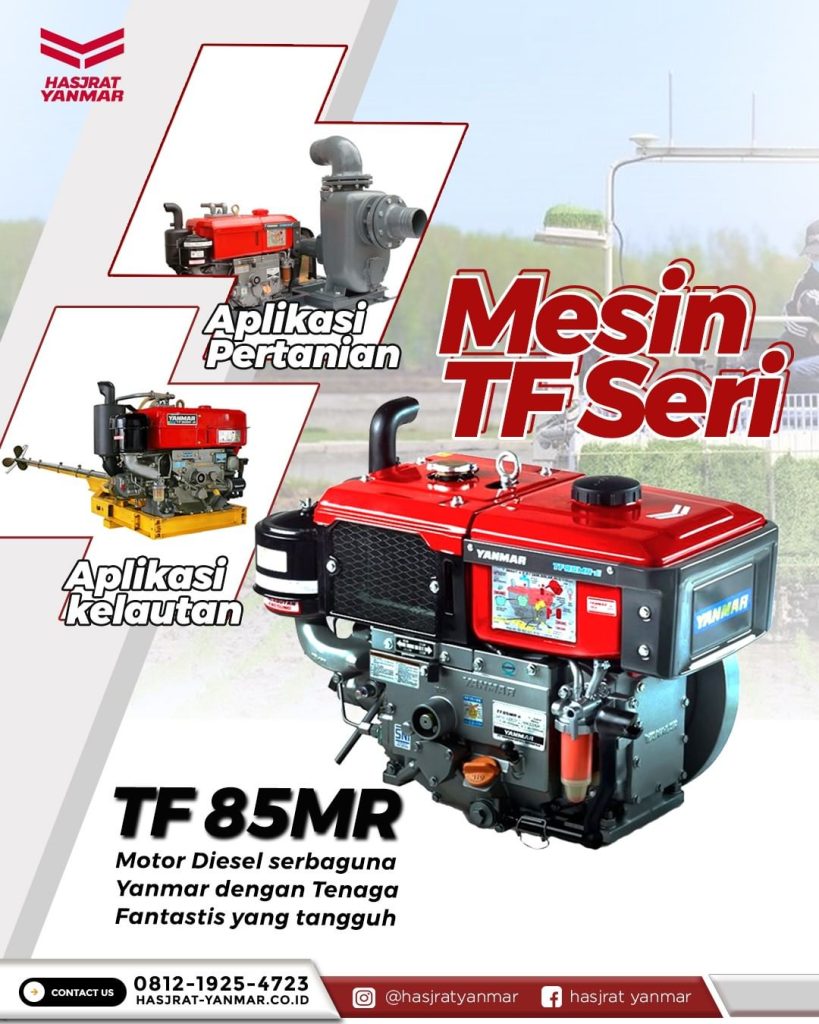 Ini Dia Mesin Penggerak Diesel Serbaguna Yanmar TF 85 MR