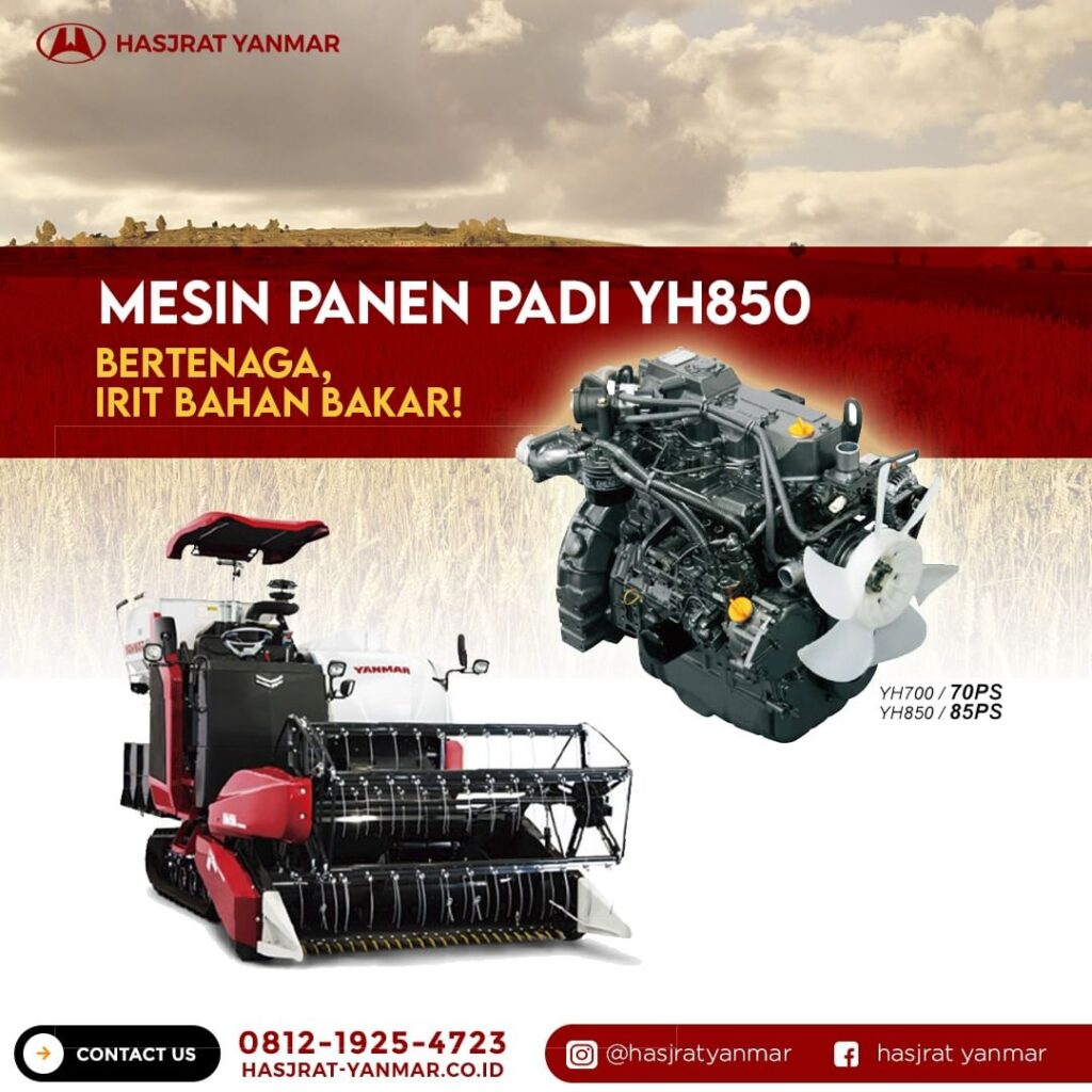 Mesin Panen Padi Yanmar YH 850: Bertenaga dan Irit BBM!