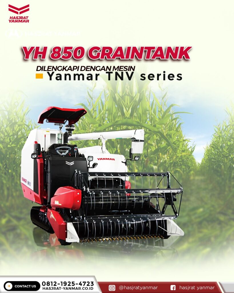 Combine Harvester Yanmar YH 850 Hadir dengan Mesin Seri Terbaru