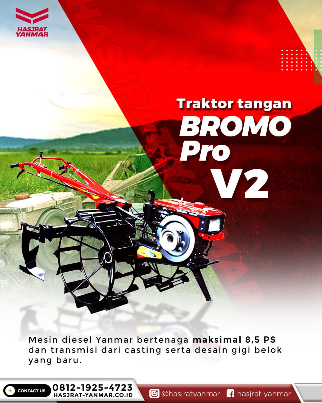 Yanmar Bromo Pro V2: Traktor Tangan Andal untuk Petani