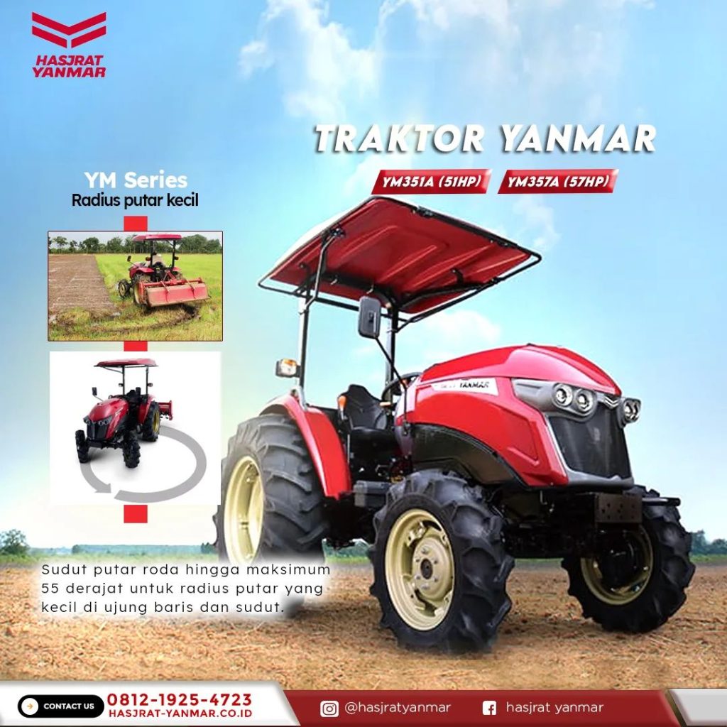 Traktor Yanmar YM Series Tawarkan Radius Putar Kecil