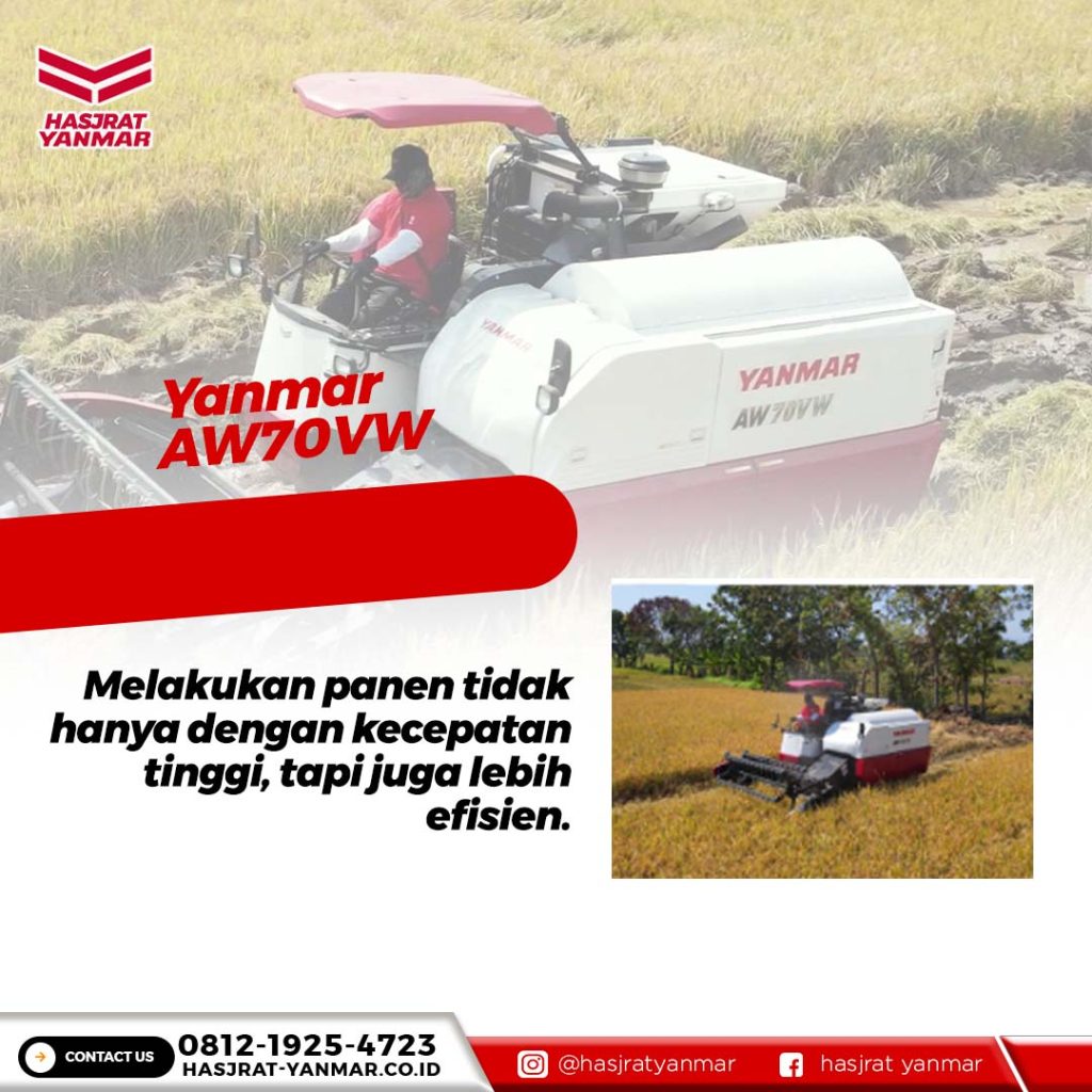 Alasan Kenapa Yanmar AW70VW Jadi Pilihan Tepat Mesin Panen Padi Modern